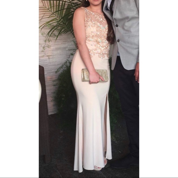 GLS Collective | Dresses | Cream Colored Prom Dress | Poshmark